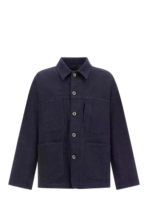 Herno Patch-pocket Denim Shirt Jacket - Blue