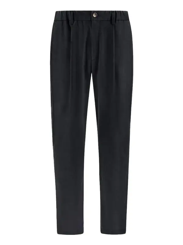 Herno Pleat-detail Trousers - Blue