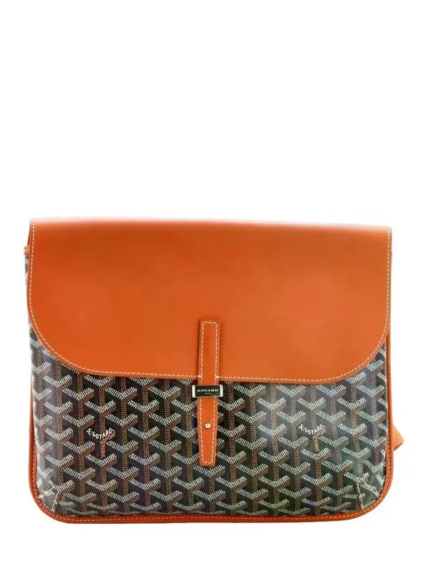 Goyard Coursier Messenger Bag In Coated Canvas And Leather - Brown