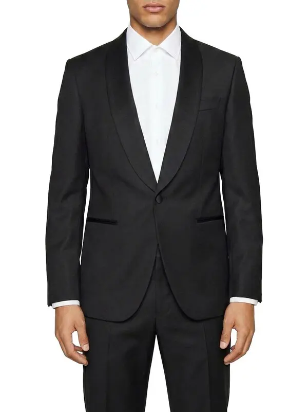 BOSS Shawl Lapel Blazer - Black