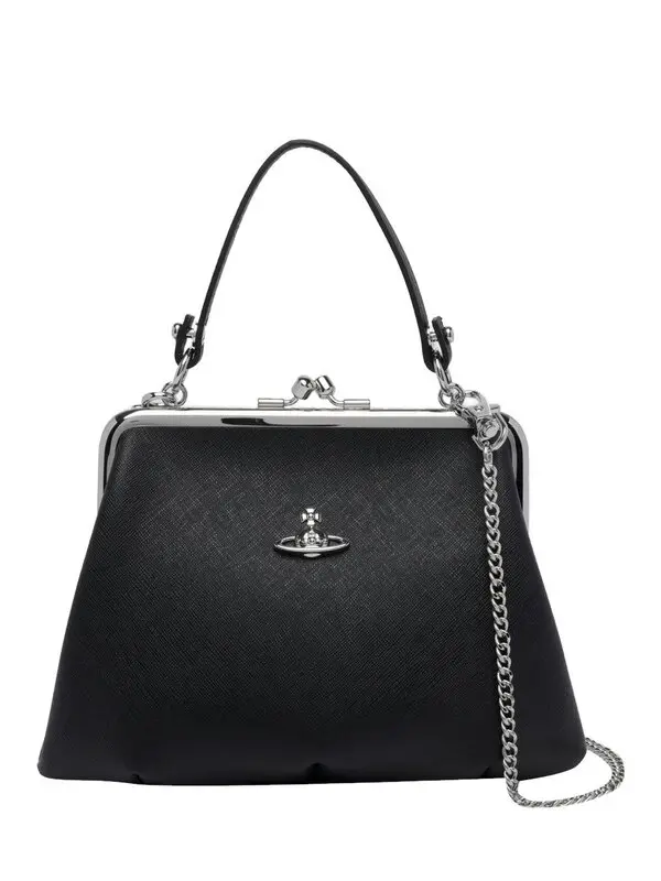VIVIENNE WESTWOOD Orb Clasp Mini Bag - Black