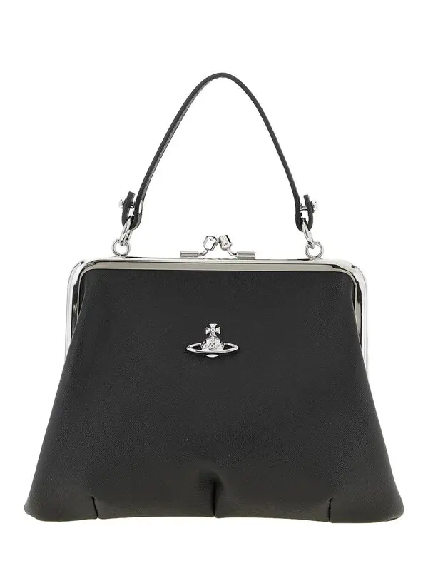 VIVIENNE WESTWOOD Orb Clasp Mini Bag - Black