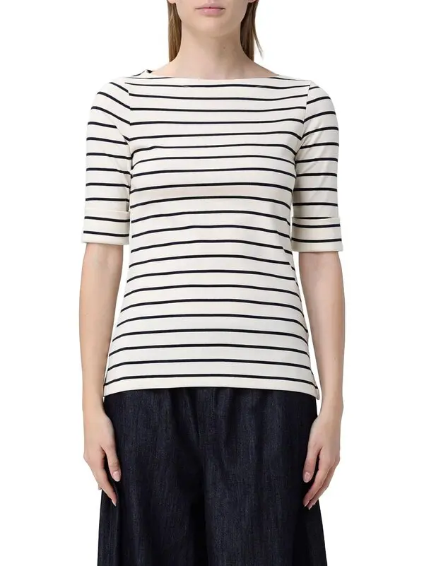 Ralph Lauren Striped Cotton T-shirt - Ivory