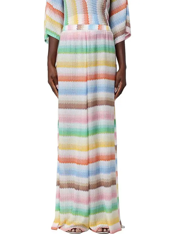 Missoni Chevron Stripe Wide Leg Trousers - Multicolor