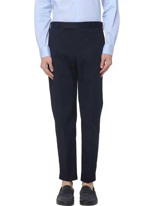PT TORINO Tailored Cotton Trousers - Blue