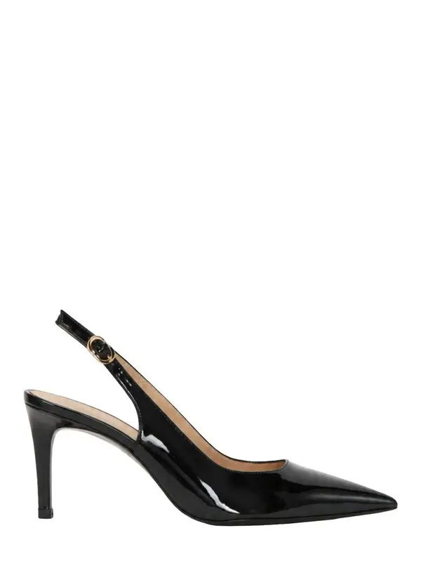 STUART WEITZMAN Patent Leather Slingback Pumps - Black