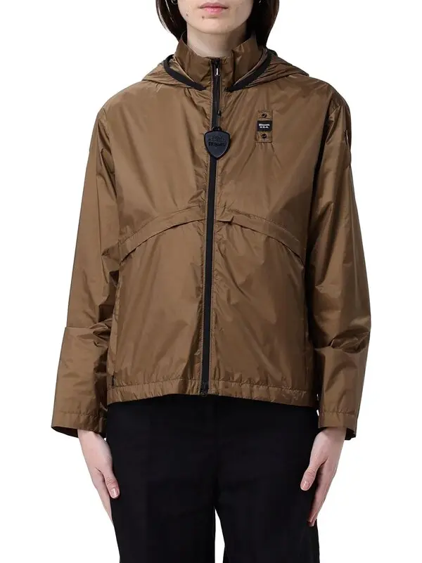 BLAUER. Polyester Hooded Jacket - Hazel