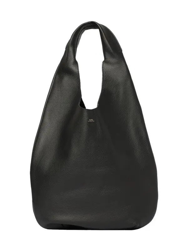 A.p.c. Leather Tote Bag - Black