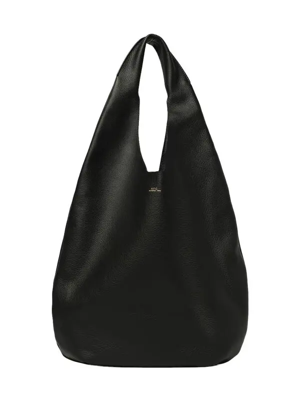 A.p.c. Leather Tote Bag - Black