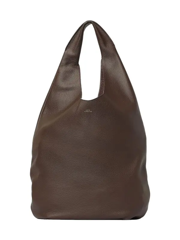 A.p.c. Leather Tote Bag - Brown
