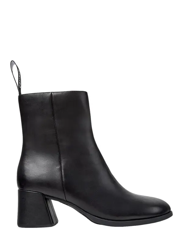 Camper Ankle Boots With Block Heel - Black