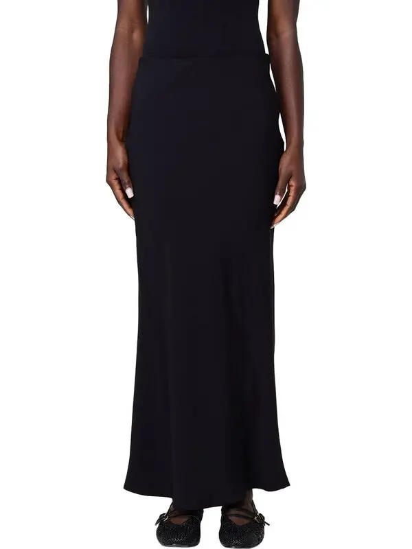 HANITA Jersey Midi Skirt - Black