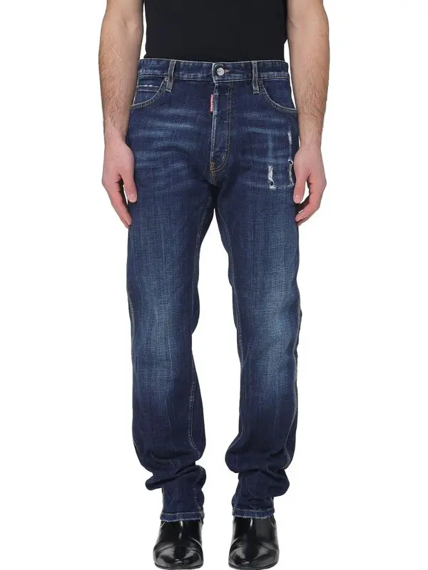 Dsquared2 Smoker Wash Teddy Slim Fit Jeans - Denim