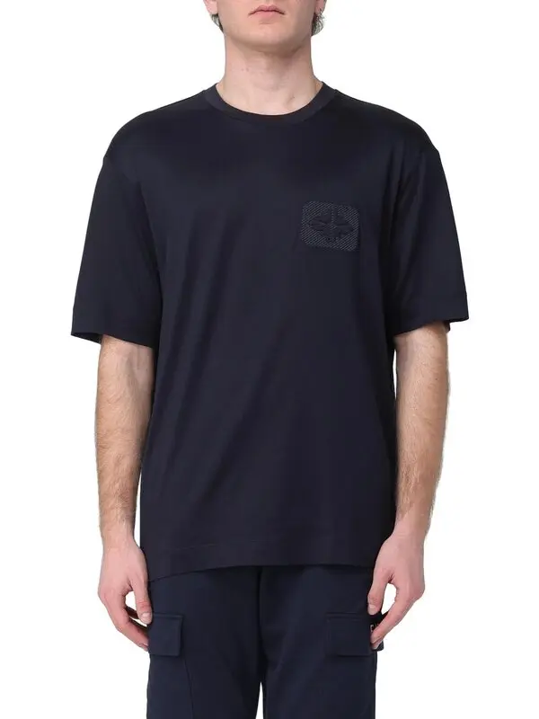 Emporio Armani Lyocell T-shirt - Navy