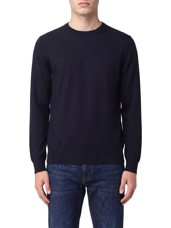 BALLANTYNE Crew Neck Jumper - Blue