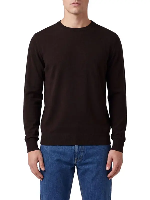 BALLANTYNE Crew Neck Jumper - Brown