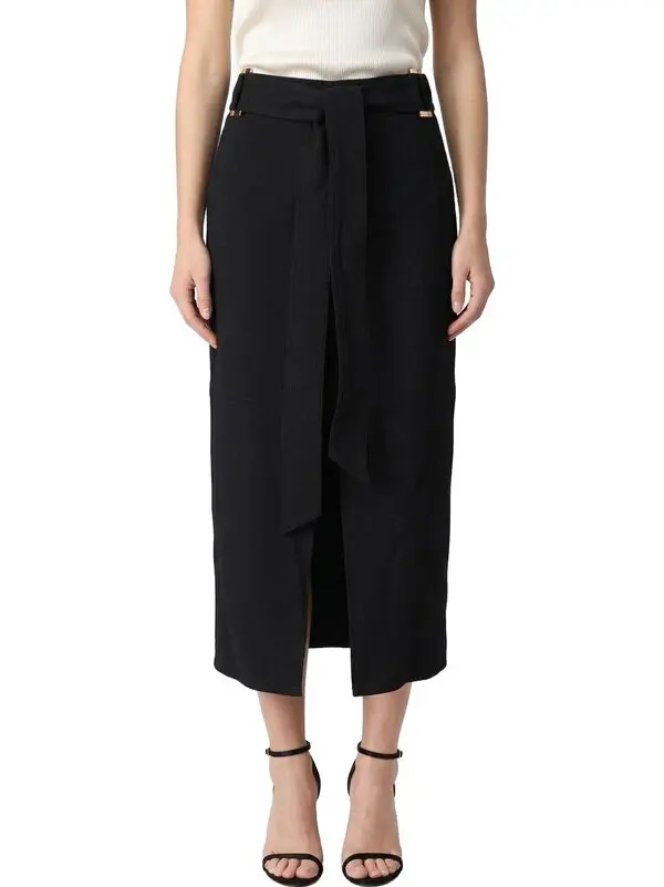 Elisabetta Franchi Viscose Pencil Skirt - Black