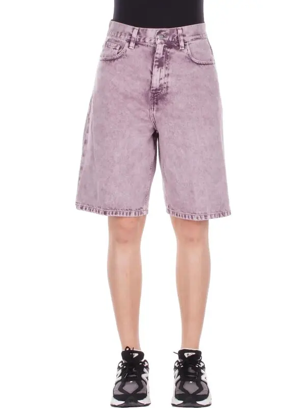 Carhartt Work In Progress Cotton Denim Shorts - Violet