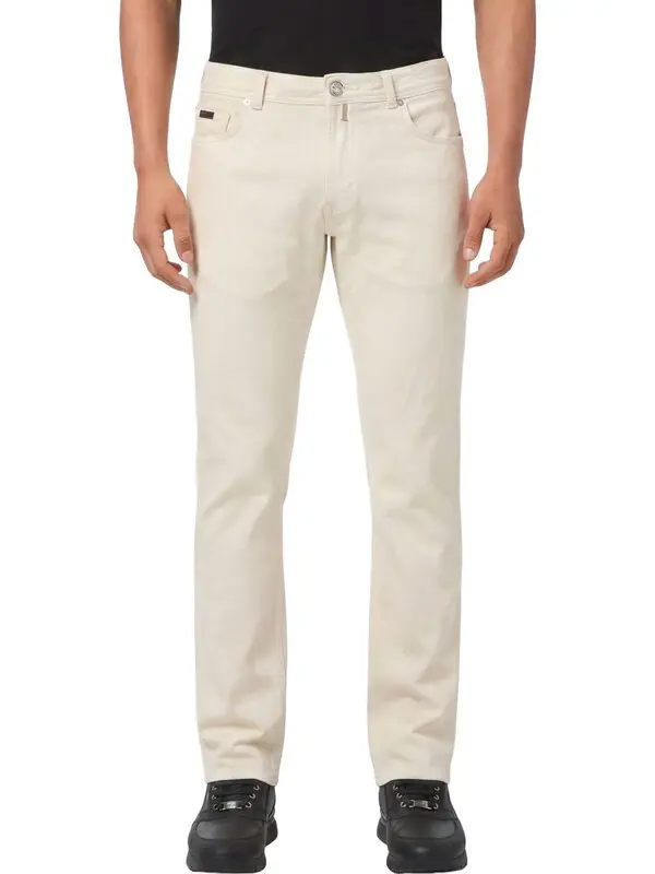 BILLIONAIRE Straight Leg Jeans - Beige