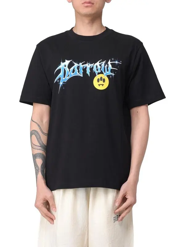BARROW Cotton T-shirt With Logo - Black