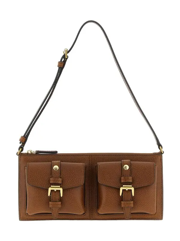 Mulberry Buckled Shoulder Bag - Brown