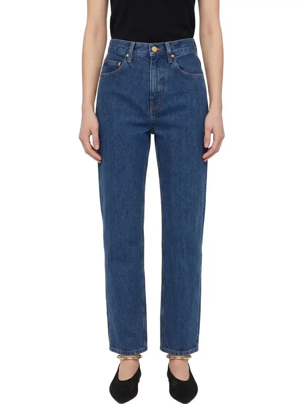 JIL SANDER Straight Cotton Jeans - Denim