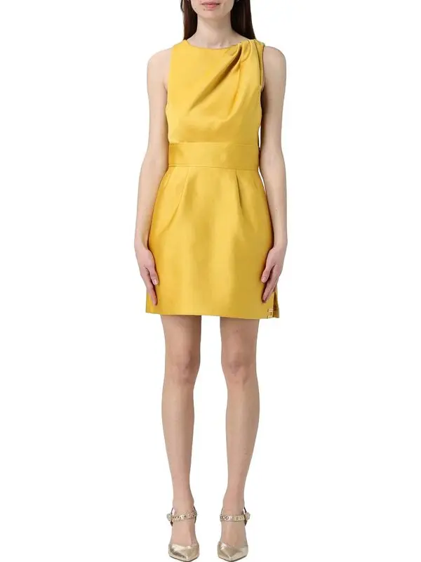 Elisabetta Franchi Duchesse Mini Dress - Yellow