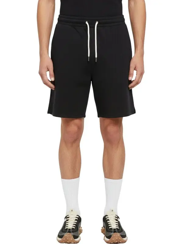 AMI Paris Organic Cotton Jogging Shorts - Black
