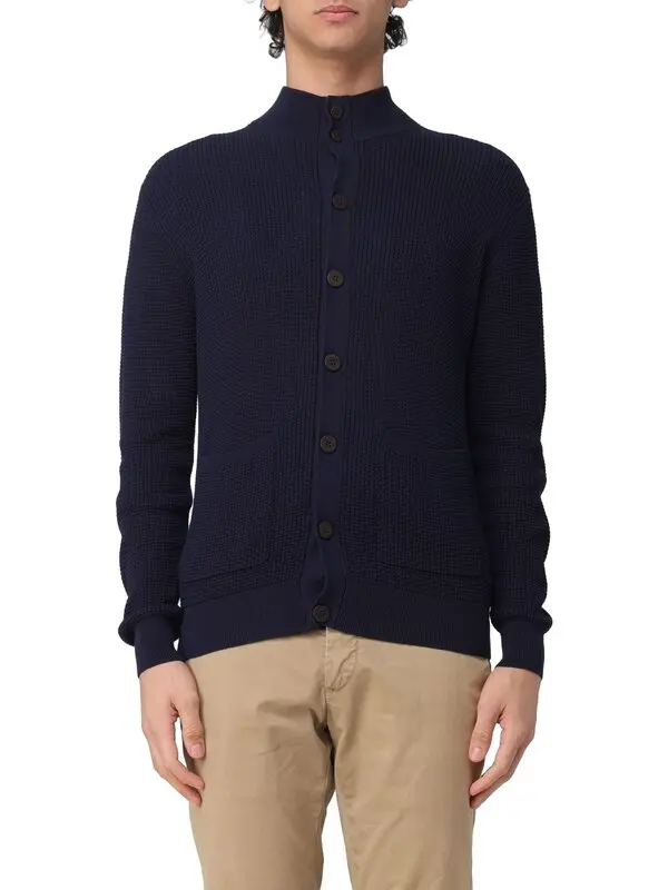 BALLANTYNE Cotton Button-up Cardigan - Blue
