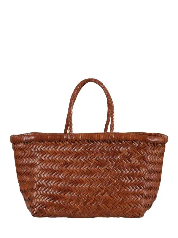 Dragon Diffusion Triple Jump Small Woven Handbag - Leather