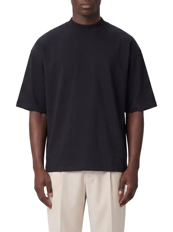 PAOLO PECORA Oversized Cotton T-shirt - Black