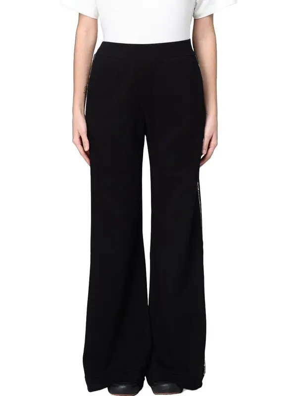 EA7 Jersey Wide Leg Pants - Black