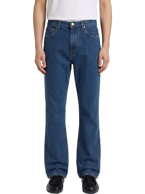 JIL SANDER Flared Cotton Trousers - Denim