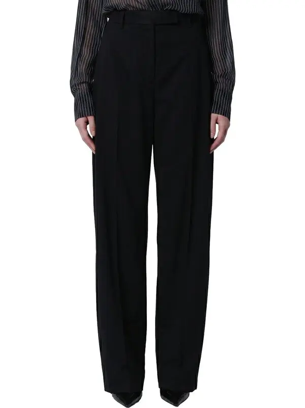 THELATEST Dina Stretch Cotton Baggy Trousers - Black