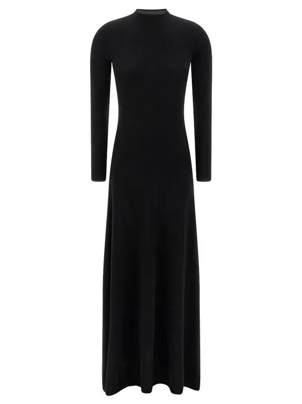 TOM FORD Long Sleeve Maxi Dress - Black