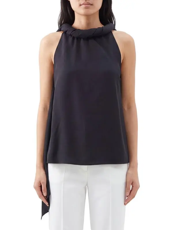 Loulou De Saison Silk Top - Black