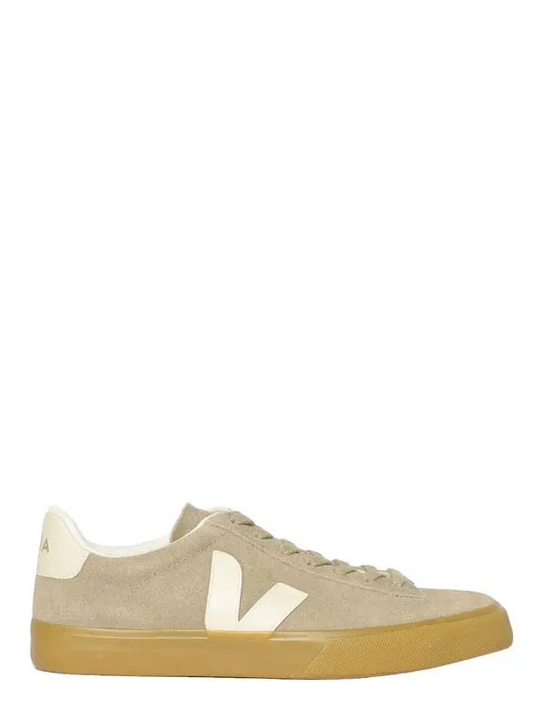 VEJA Campo Low-top Suede Sneakers With V-logo Detail - Beige