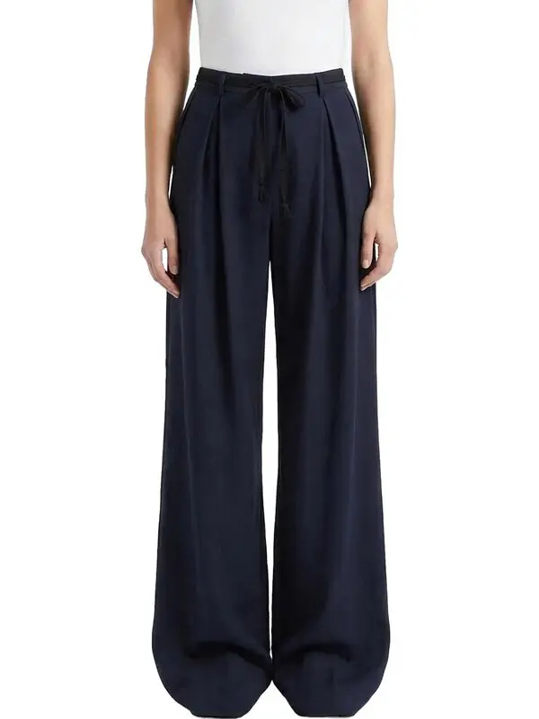 Barena Venezia Virgin Wool Palazzo Trousers - Blue
