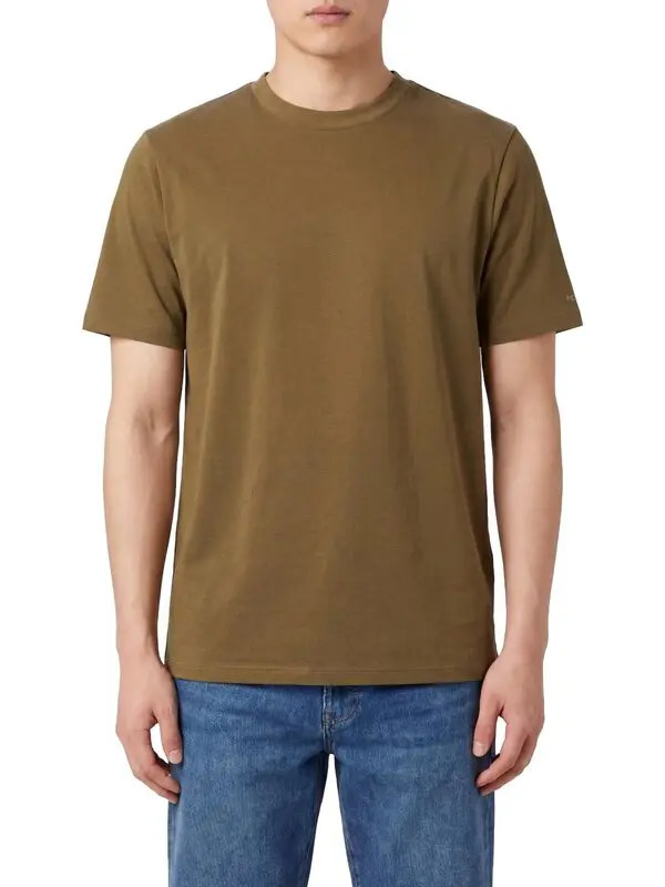 PEOPLE OF SHIBUYA Basic Cotton T-shirt - Brown