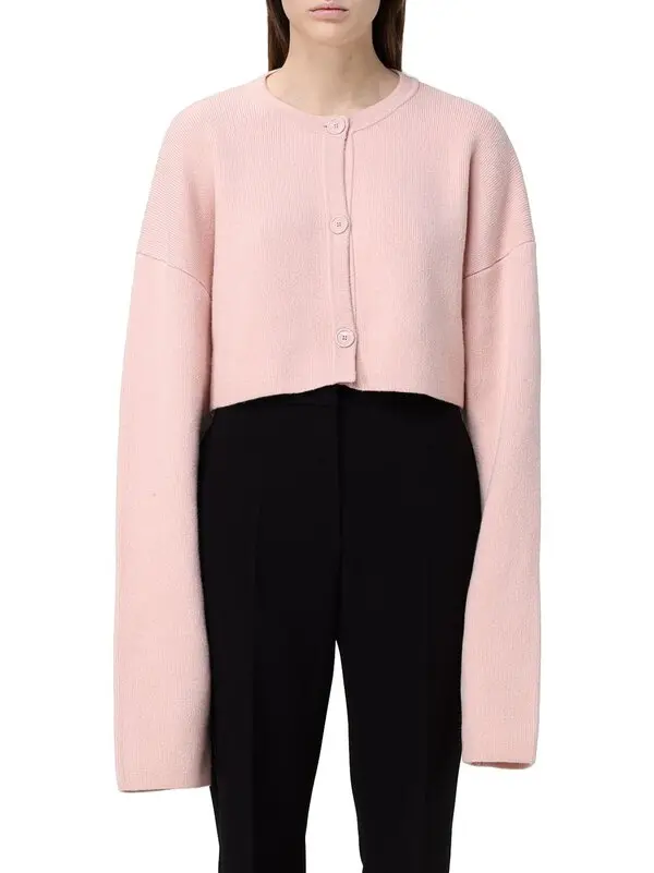 TOTEME Wool Blend Cardigan - Pink
