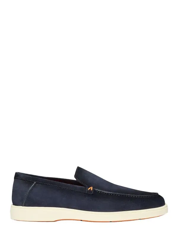 Santoni Suede Loafers - Blue
