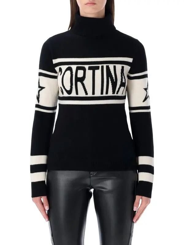Perfect Moment Cortina" Turtleneck Jumper - Black