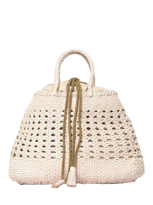 Dragon Diffusion Santa Cano Woven Leather Bag - Beige