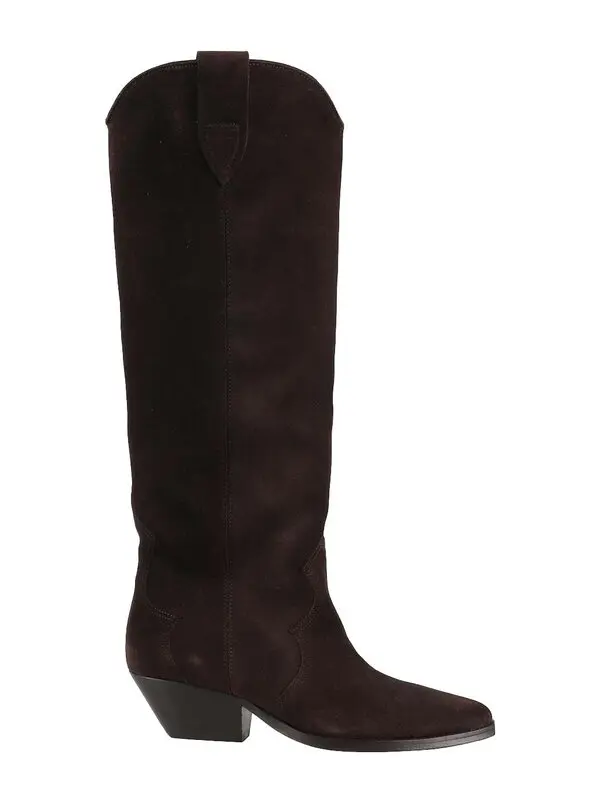 Isabel Marant Étoile Knee-high Suede Western Boots - Brown