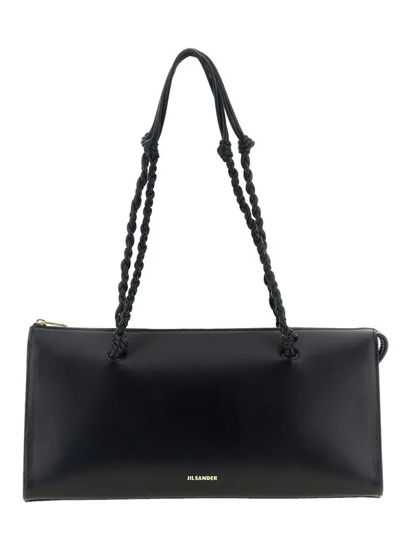 JIL SANDER Large Tangle Shoulder Bag - Black