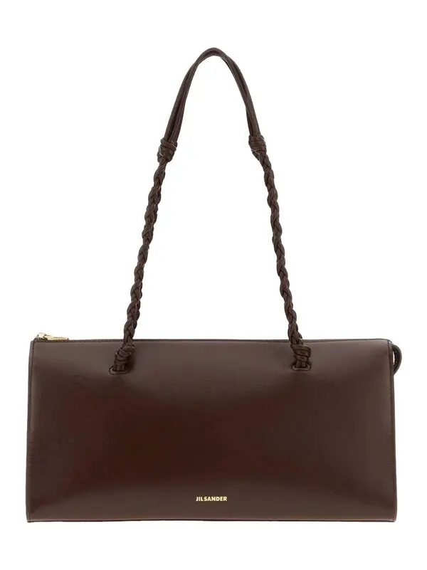 JIL SANDER Large Tangle Shoulder Bag - Brown