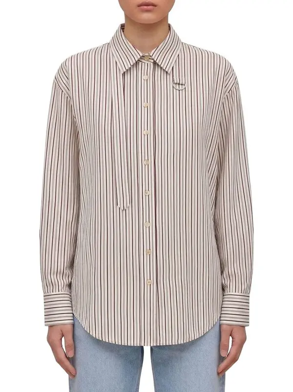 Isabel Marant Étoile Striped Silk Blend Shirt - Multicolor