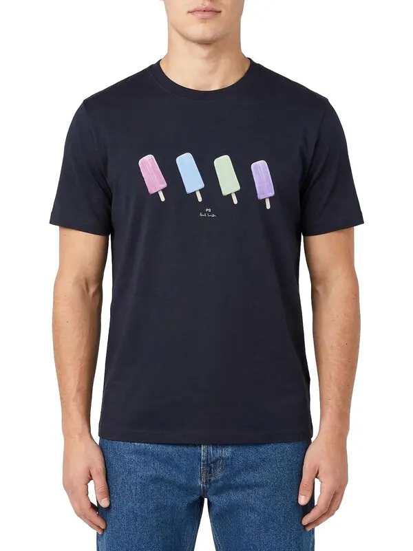 Paul Smith Crew Neck Cotton T-shirt - Black