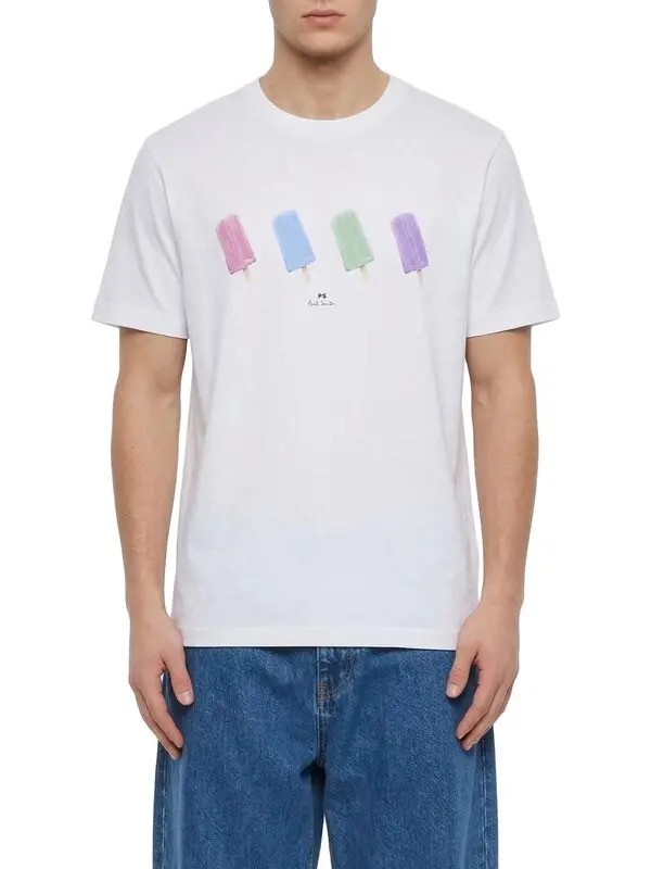 Paul Smith Crew Neck Cotton T-shirt - White