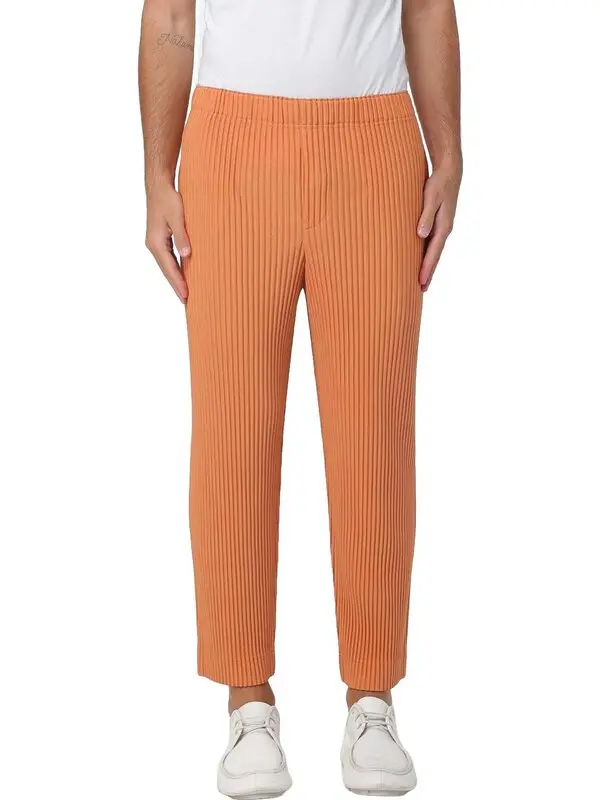 Issey Miyake Homme Plissé Pleated Technical Crêpe Trousers - Brown